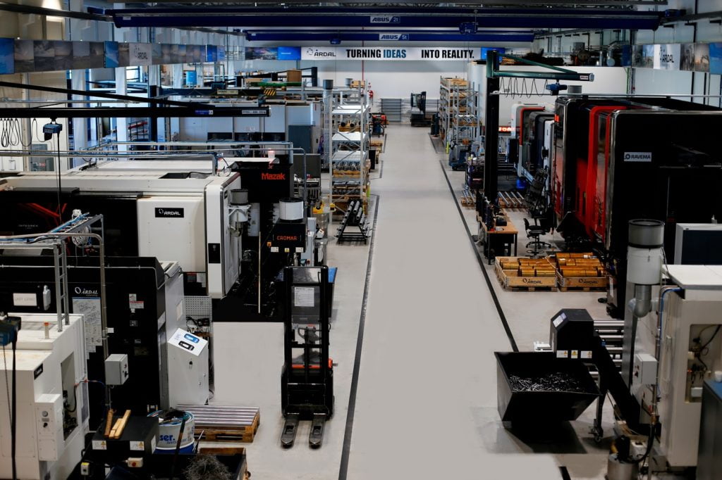 Machinery fleet – Årdal Maskinering AS